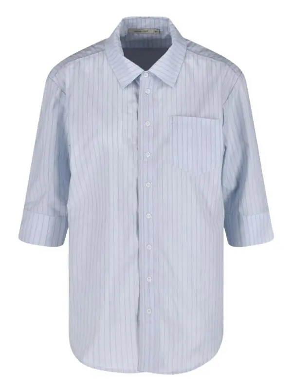 Paloma Wool Striped Oversized Shirt - White