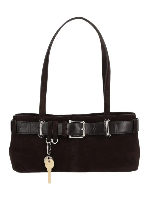 OSOI Buckled Mini Shoulder Bag - Black