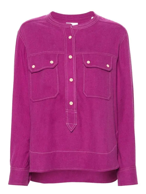 Isabel Marant Étoile Tecoyo Silk Blouse - Pink