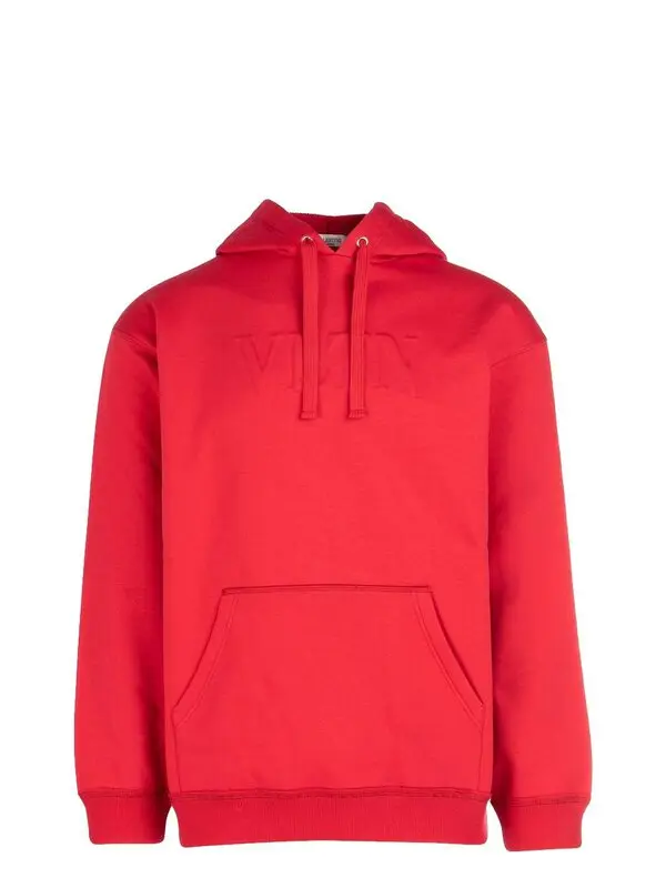 Valentino Garavani Vltn Motif Hoodie - Red