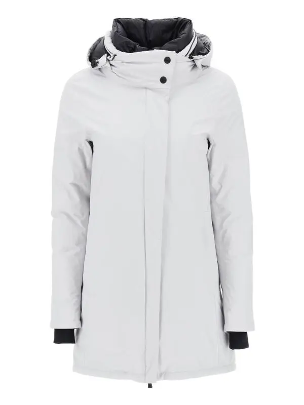 Herno Logo-print Hooded Jacket - White