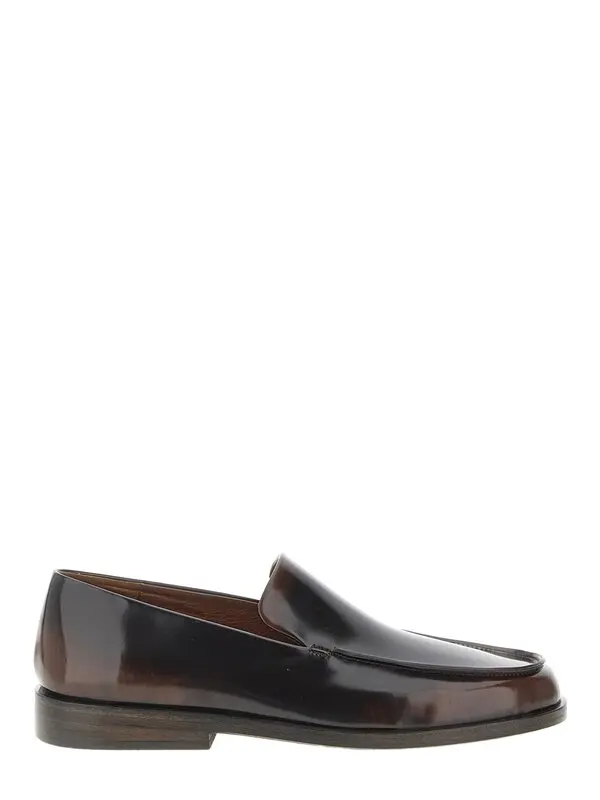 Marsèll Polished Leather Loafers - Black