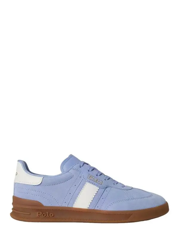 Polo Ralph Lauren Heritage Era Suede Striped Leather Sneakers - Blue