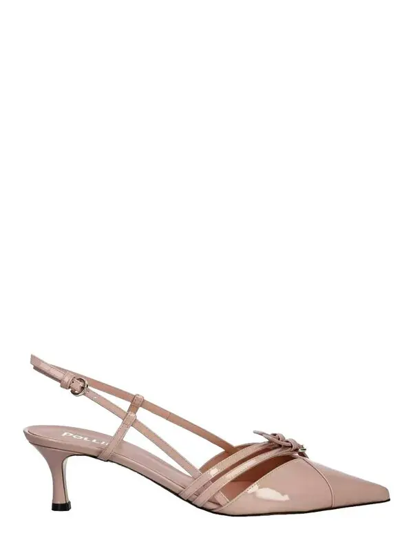 POLLINI Patent Slingback Pumps - Pink