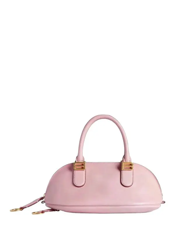 Balenciaga Bolero Leather Tote Bag - Pink