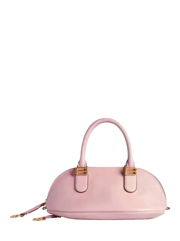 Balenciaga Bolero Leather Tote Bag - Pink