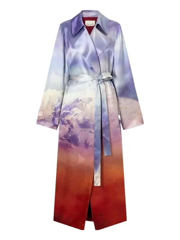 Gabriela Hearst Long Sleeved Belted Coat - Multicolor