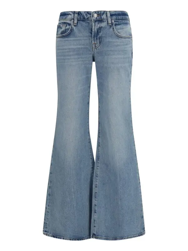 7 For All Mankind Low Rise Flare Jeans - No