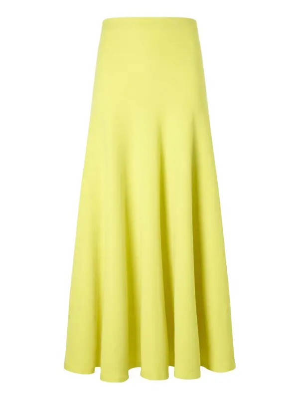 Gabriela Hearst Wool Maxi Skirt - Yellow