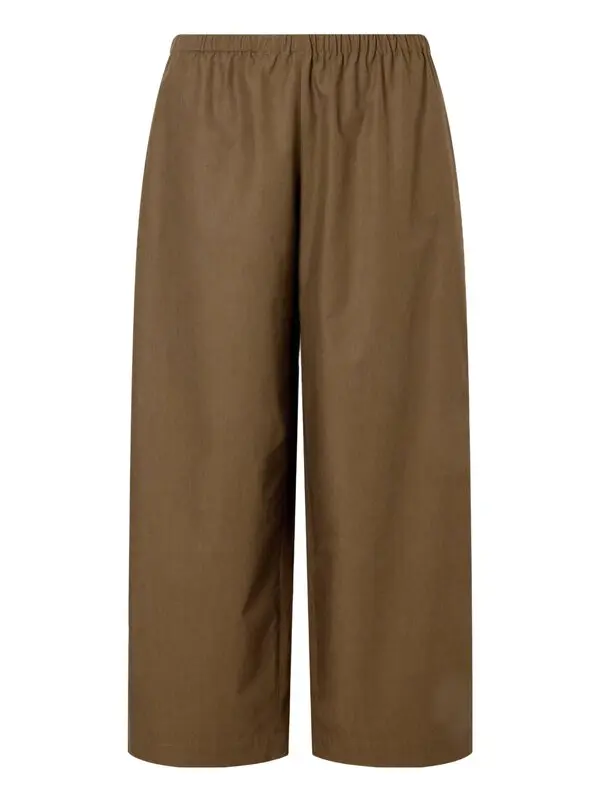 Khaite Wide-leg Trousers - Green