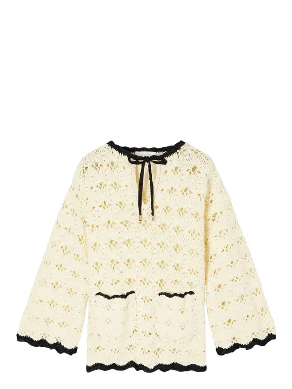 Zimmermann Aster Crocheted Cotton Coverup - White