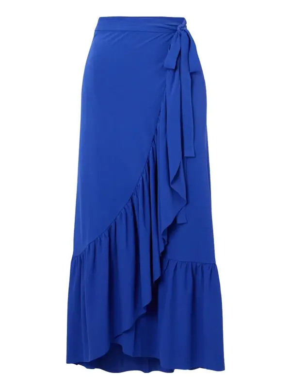 ERES Les Essentials Julia Ruffled Wrap Pareo - Blue
