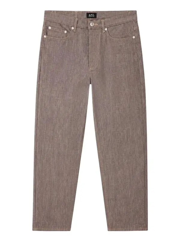 A.p.c. Martin Straight-leg Five-pocket Jeans - Gray