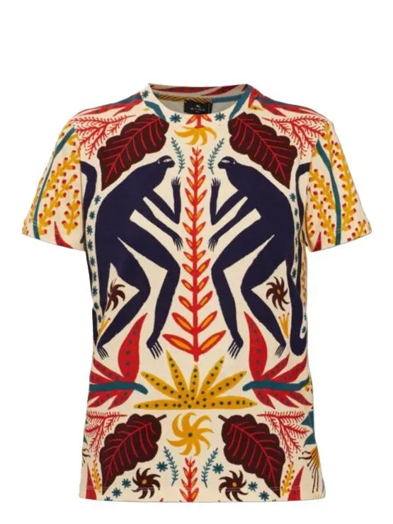 Etro Short-sleeved Crew Neck T-shirt - Multicolor