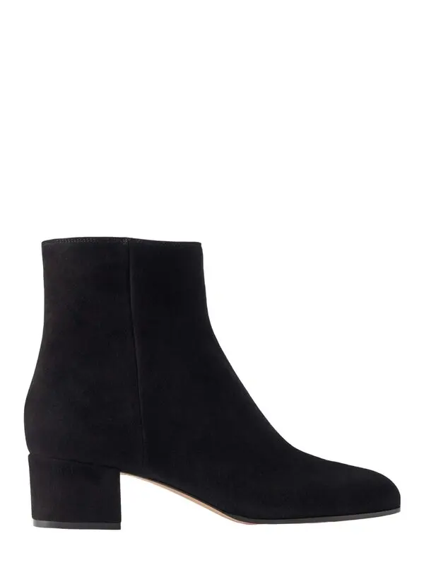 GIANVITO ROSSI Suede Ankle Boots - Black