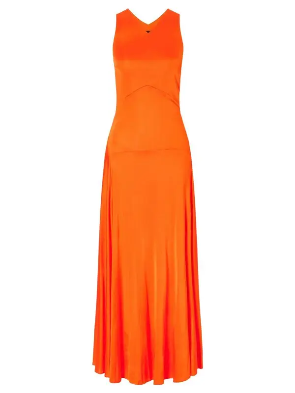 Proenza Schouler Satin-jersey Maxi Dress - Orange