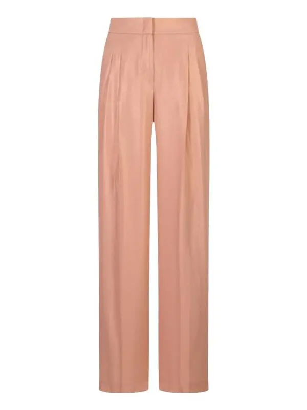 Peserico Metallic-effect Wide-leg Trousers - Nude