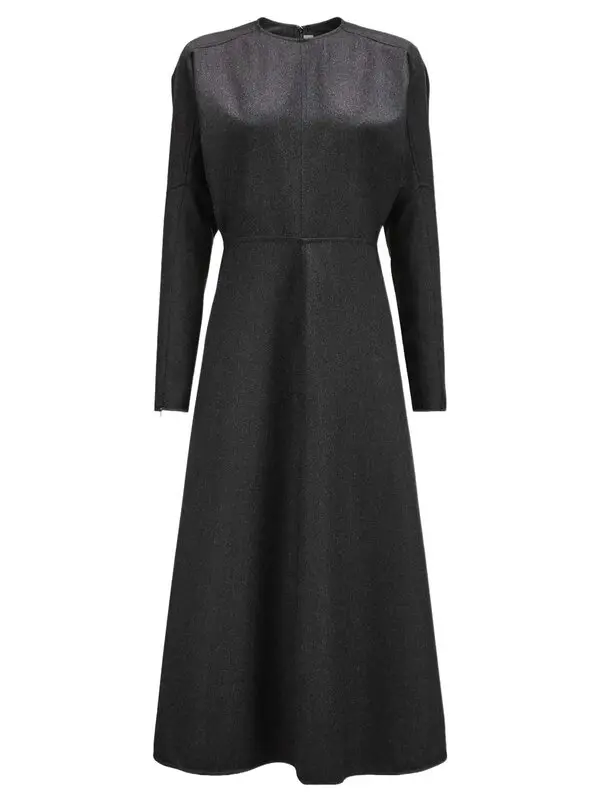 Victoria Beckham Dolman Sleeve Midi Dress - Black