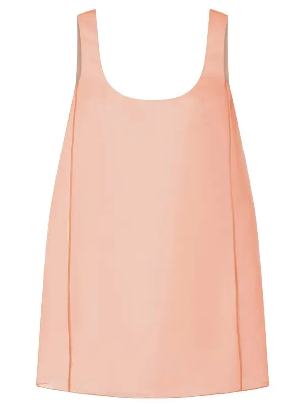 Khaite Pranta Silk-organza Mini Dress - Nude