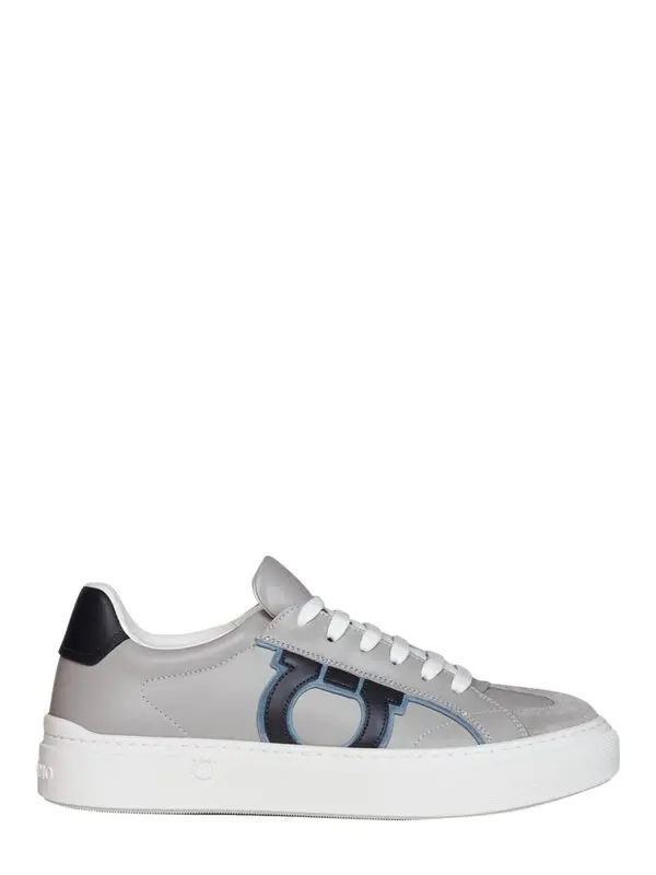 FERRAGAMO Lace-up Sneakers - Gray