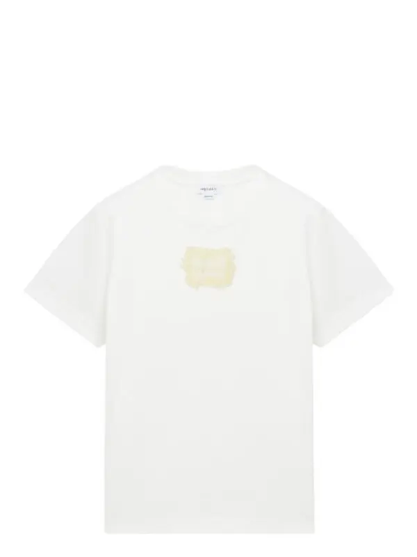 Alexander McQueen Embroidered Logo Patch T-shirt - Ivory
