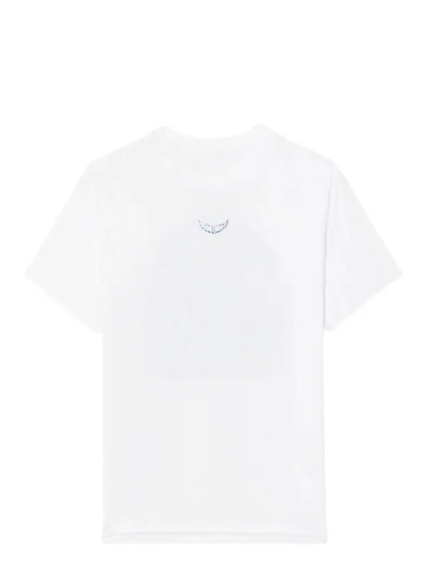 Zadig&Voltaire Graphic-print Rhinestone-embellished T-shirt - White