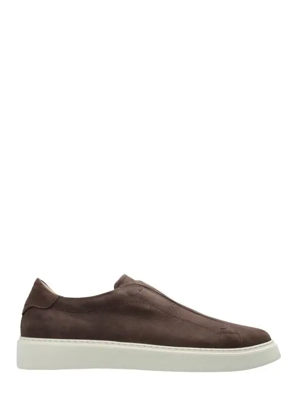 Eleventy Round Toe Slip-on Sneakers - Gray