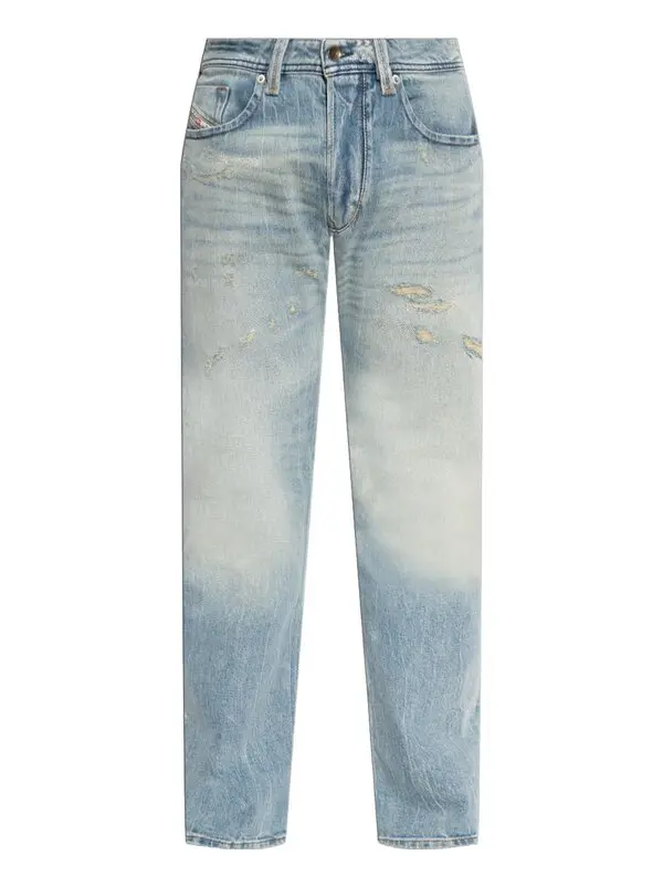 DIESEL® 1985 Larkee Distressed Jeans - Light Blue