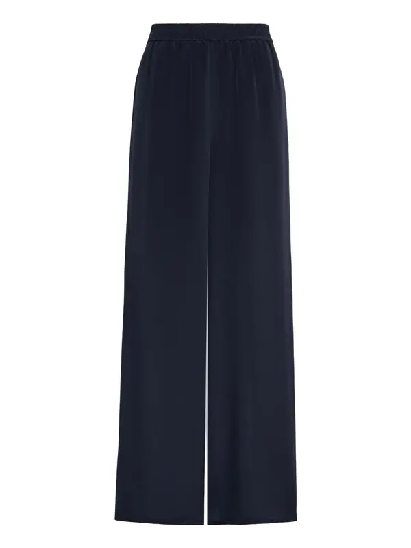 Max Mara Volonta Wide-leg Silk Trousers - Ultramarine