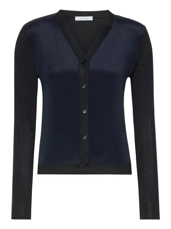 Max Mara Long-sleeved Cardigan - Ultramarine Blue