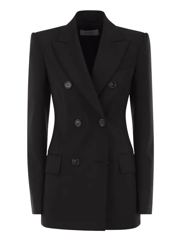 Sportmax Double-breasted Suit Jacket - Black