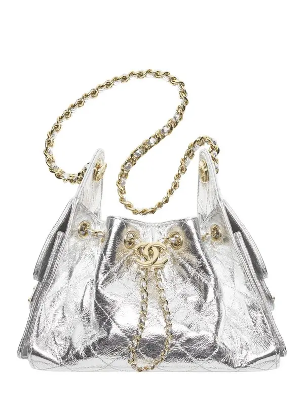 Chanel 25 Mini Handbag - Silvery