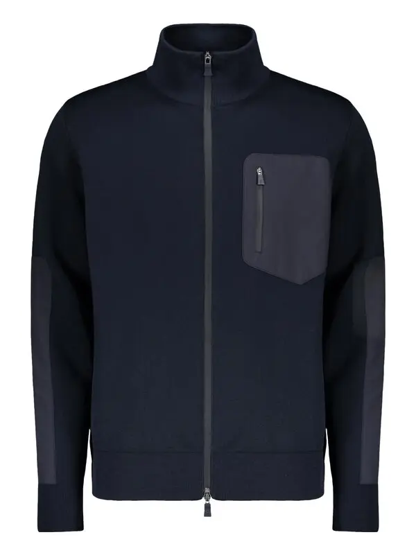 Herno Zip Pocket Sweater - Black