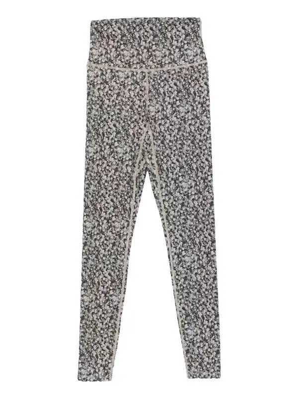 Varley High-rise Floral Performance Trousers - Black