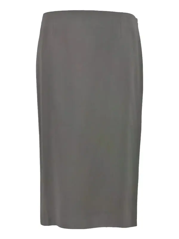 Alberta Ferretti High-waisted Straight Skirt - Grey