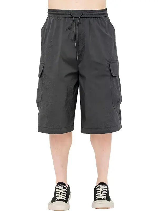 JUUN.J Textured Cargo Shorts - Grey