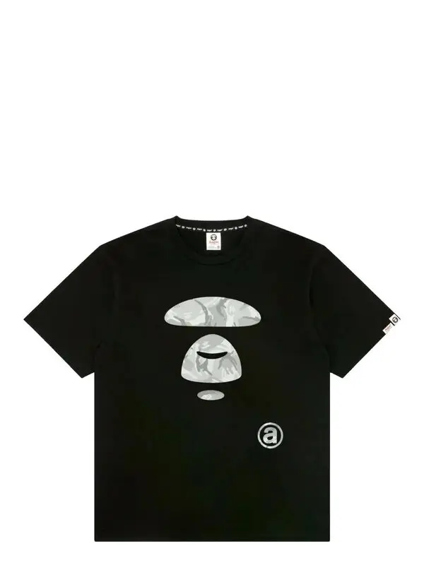 AAPE BY *A BATHING APE Moonface Camo-print T-shirt - Black
