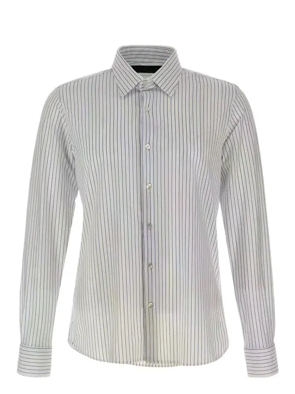 RRD Oxford Jacquard Sripe Shirt - Blue