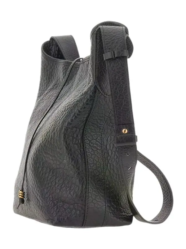 GIANNI CHIARINI Carla Grained Leather Shoulder Bag - Black