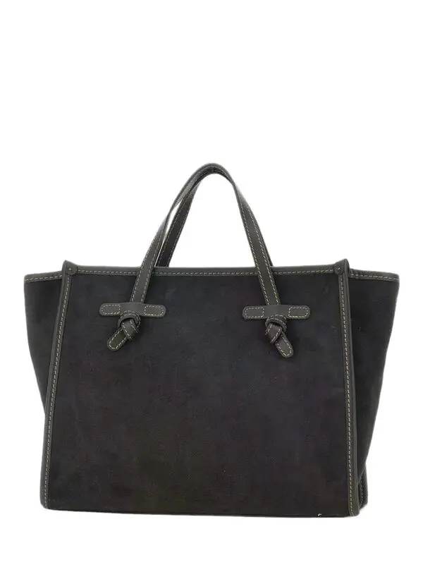 MARCELLA CLUB Medium Missmarcella 32 Suede Tote Bag - Black