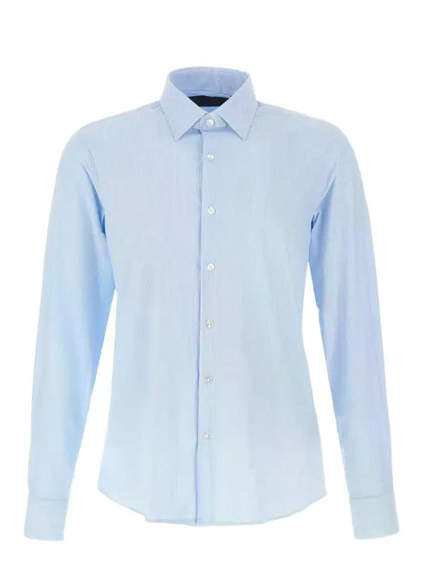 RRD Oxford Jacquard Stripe Shirt - Blue