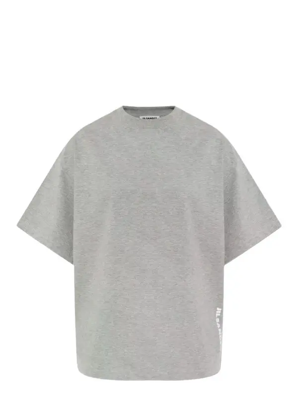 JIL SANDER Logo Print T-shirt - Grey
