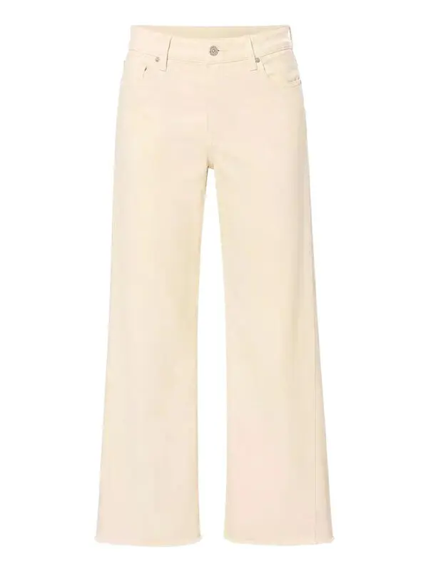 Paige Vanessa Frayed Hem Jeans - Neutrals