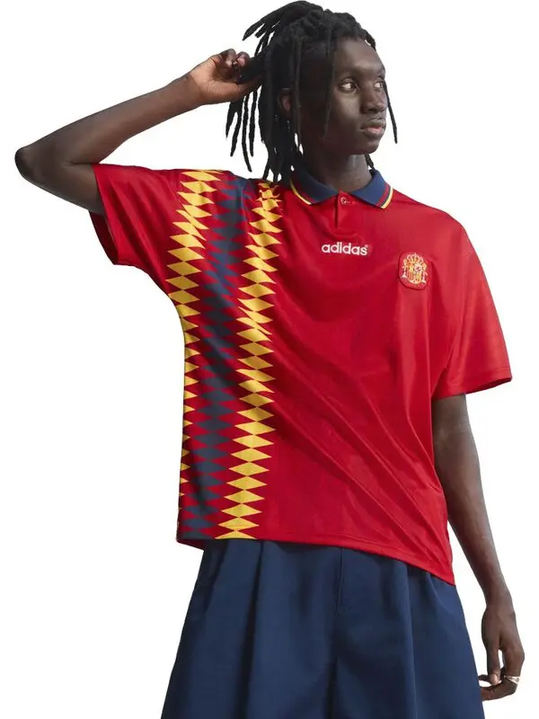 Adidas Spain Home Jersey 1994 Red - Collegiate Red