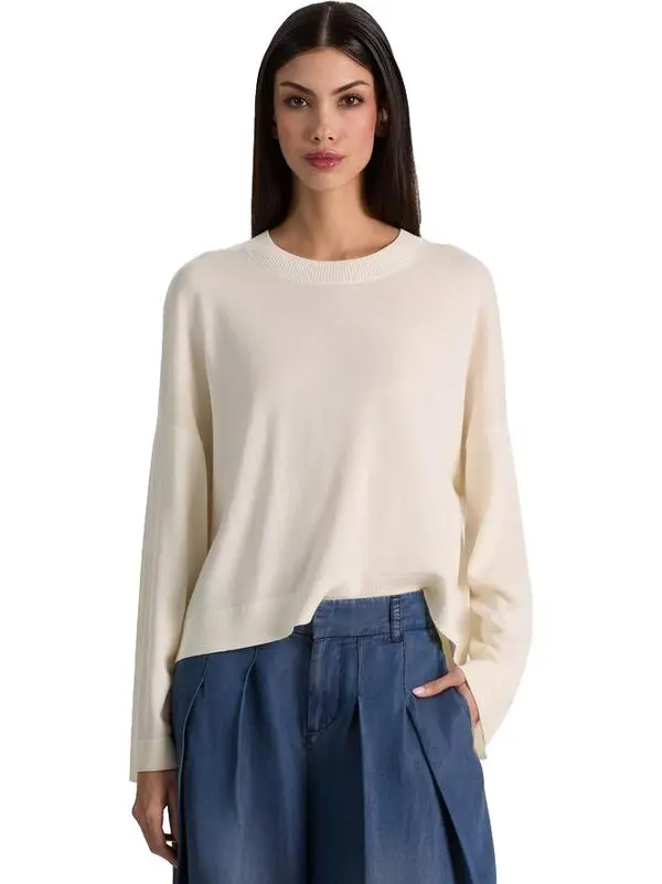 Alice + Olivia Margie Wool Pullover - White