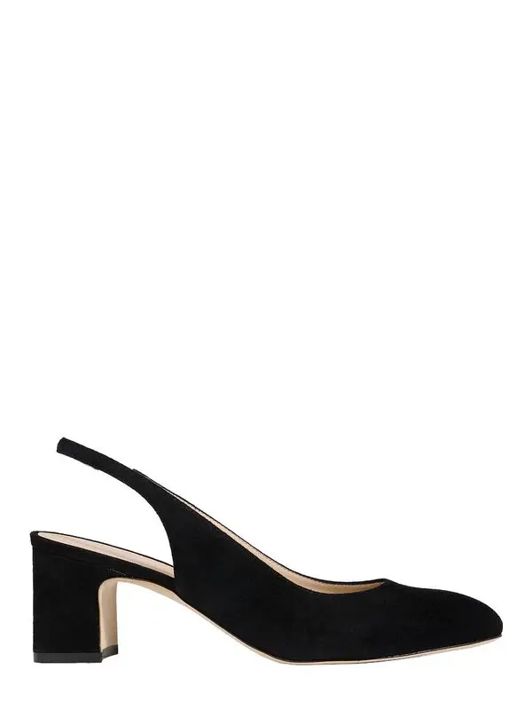 STUART WEITZMAN Milla 55 Suede Slingback Pumps - Black