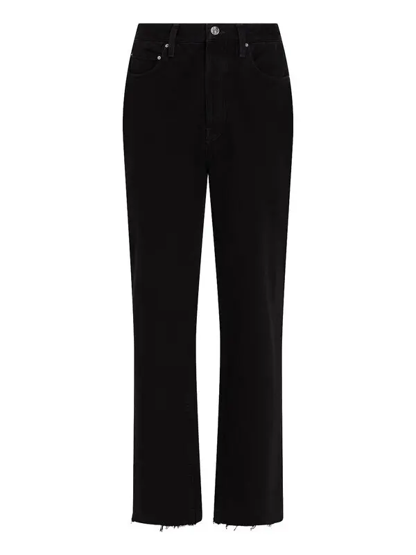 TOTEME High-rise Straight-leg Jeans - Black