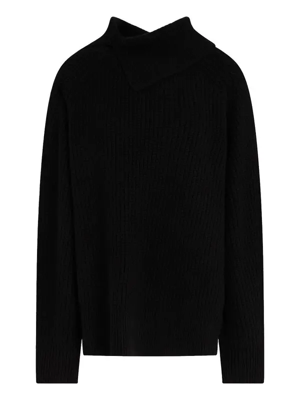 Loulou De Saison Cecil Ribbed Cashmere Sweater - Black