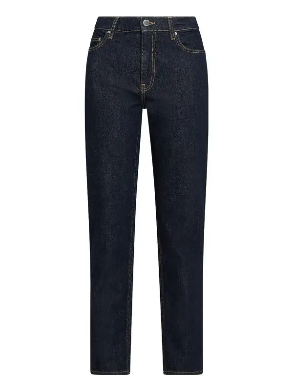 TOTEME Low-rise Tapered Jeans - Dark Denim