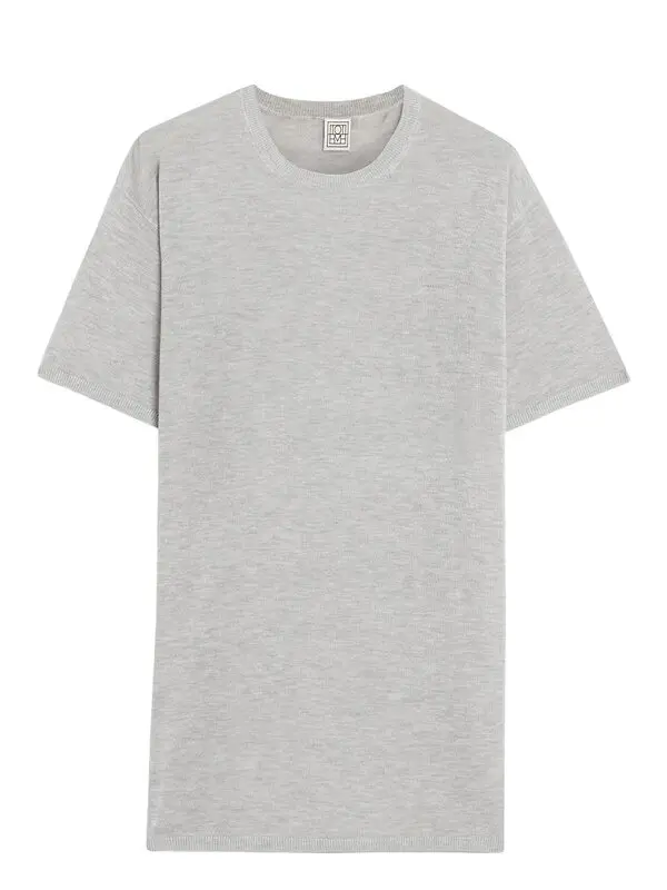 TOTEME Lyocell-blend T-shirt - Gray